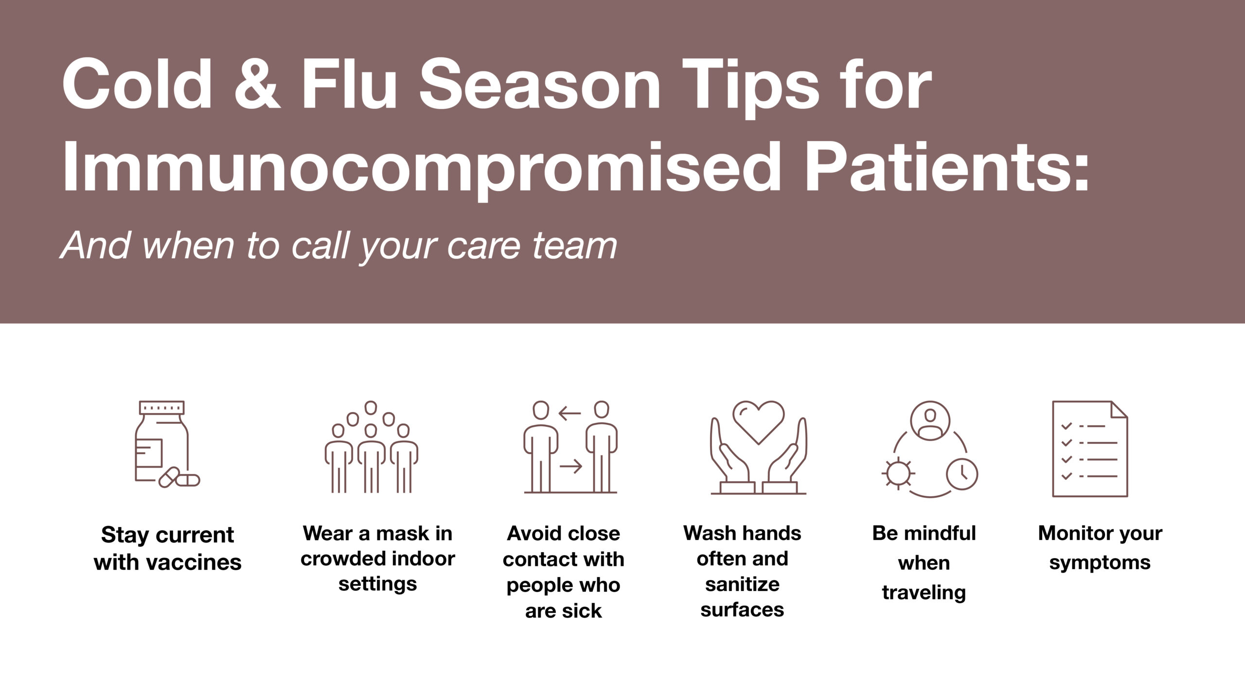 Cold & Flu Season Tips for Cancer Patients